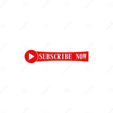 Subscribe Now Button Icon for Web Design Isolated on White Background ...