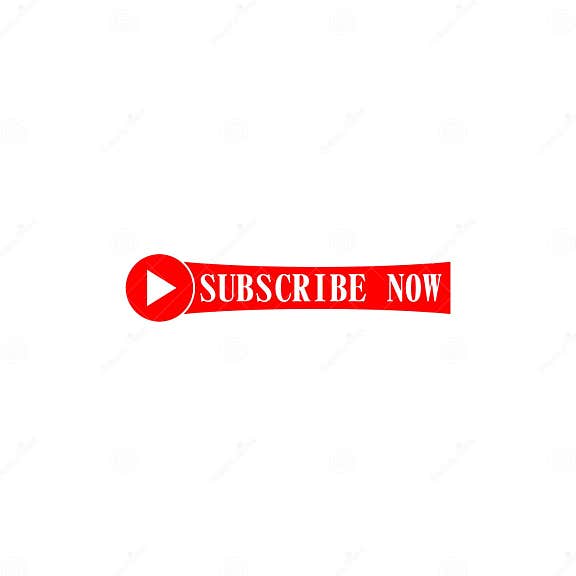 Subscribe Now Button Icon for Web Design Isolated on White Background ...