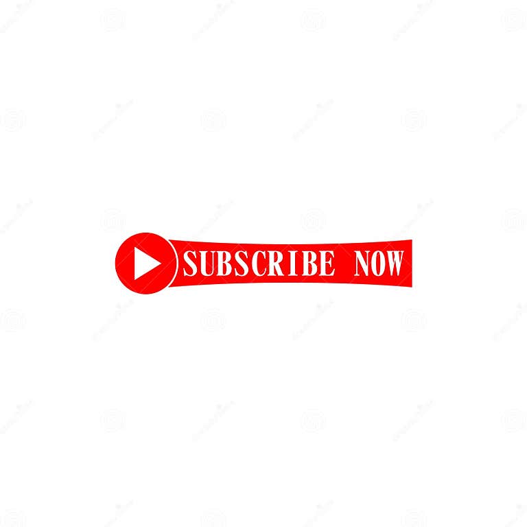 Subscribe Now Button Icon for Web Design Isolated on White Background ...