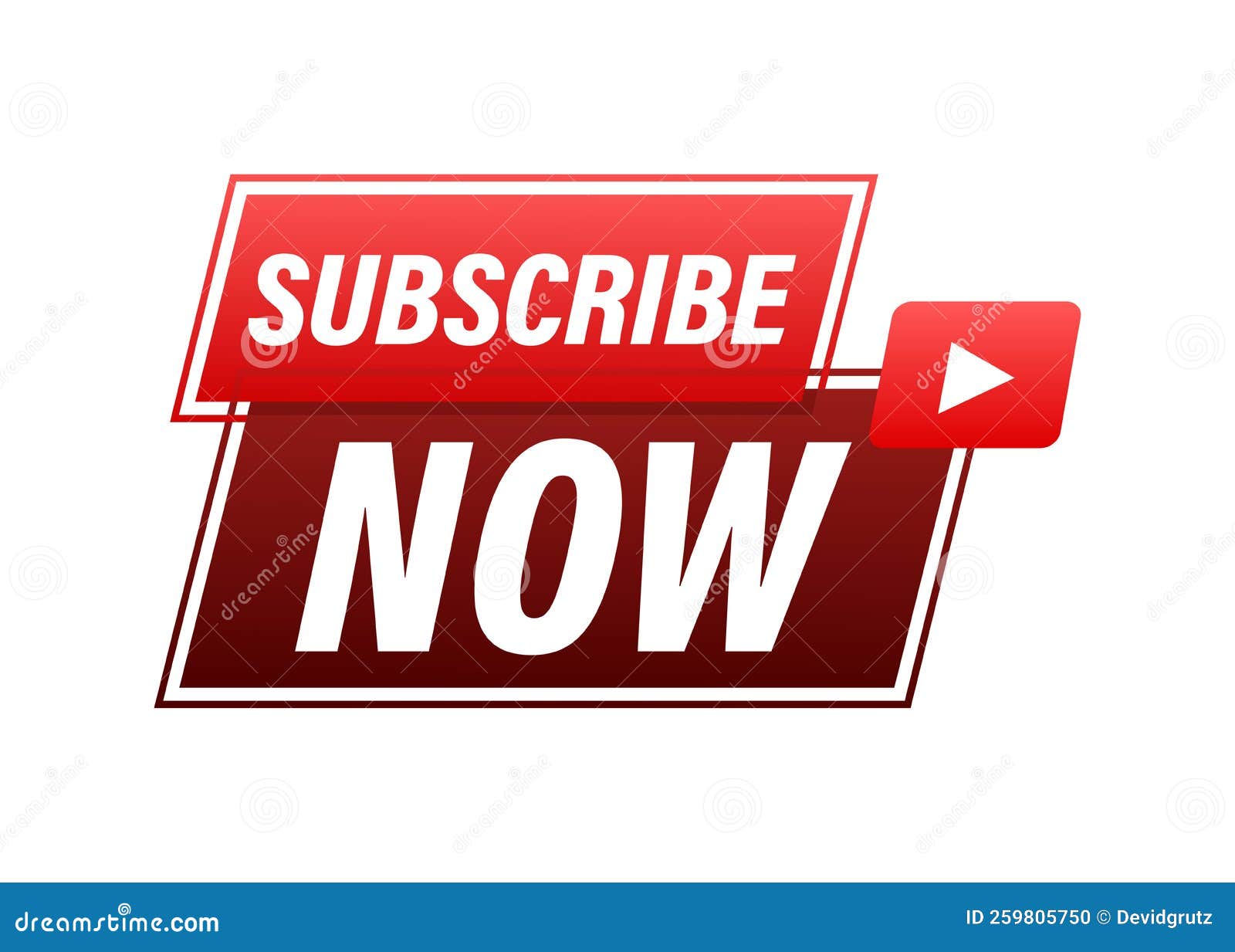 Subscribe Now. Social Media Element. Vector Stock Illustration. Stock ...