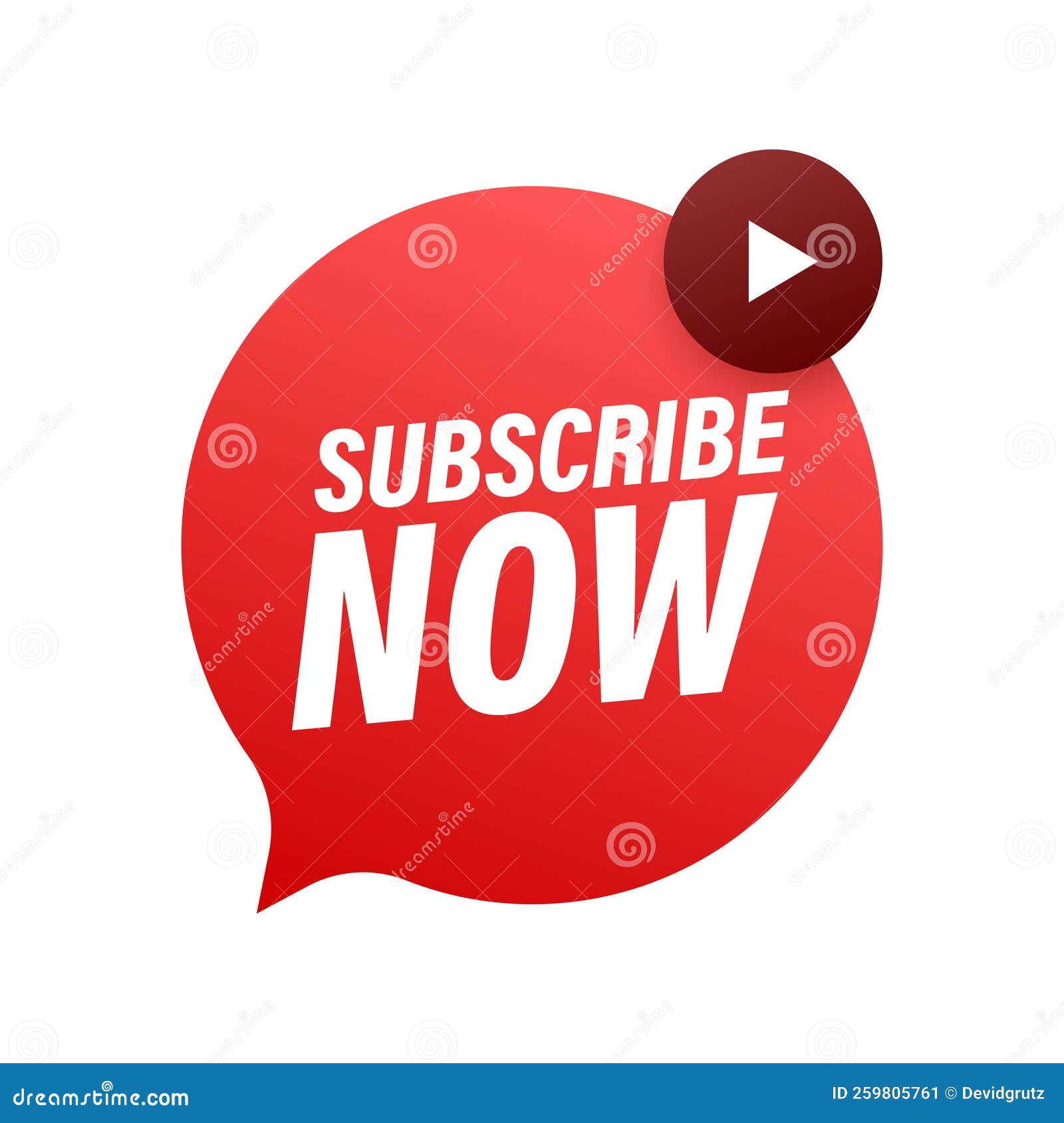 Subscribe Now. Social Media Element. Vector Stock Illustration. Stock ...