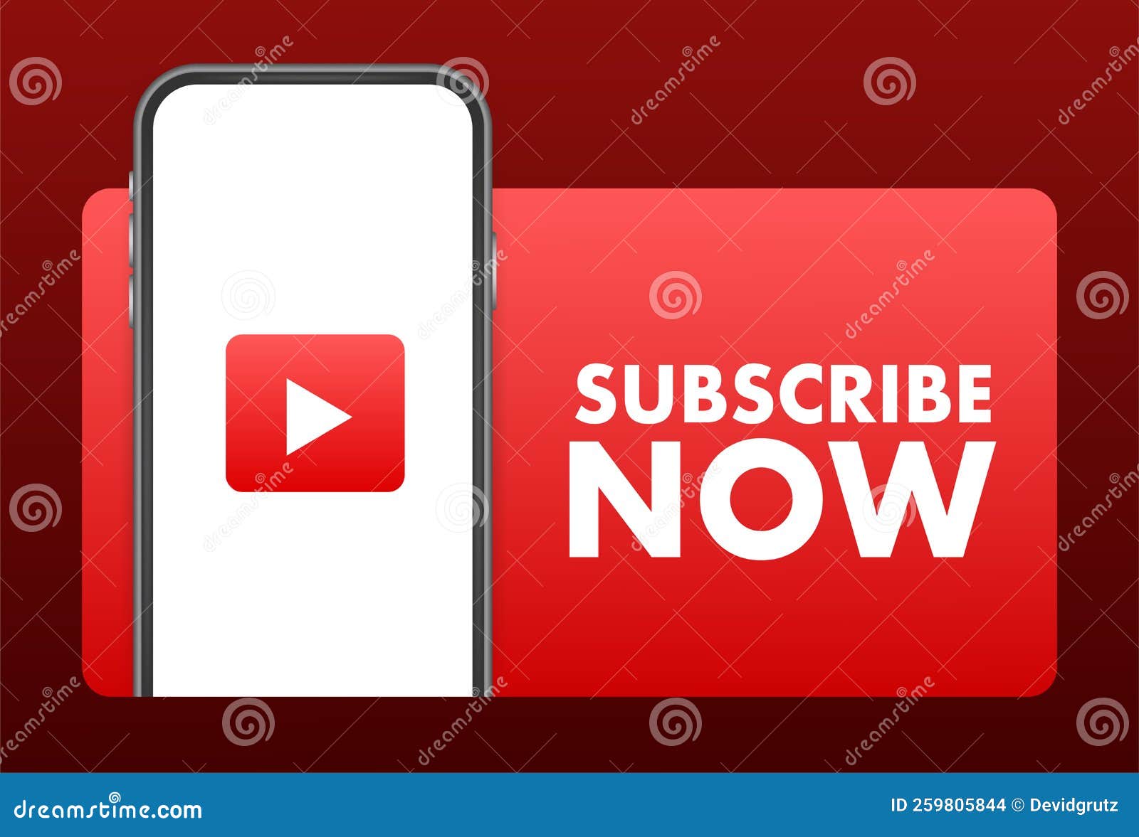 Subscribe Now. Social Media Element. Vector Stock Illustration. Stock ...