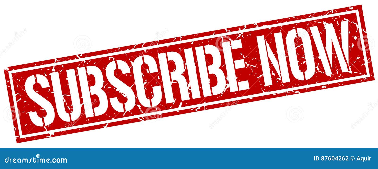 Subscribe now square stamp stock vector. Illustration of white - 87604262
