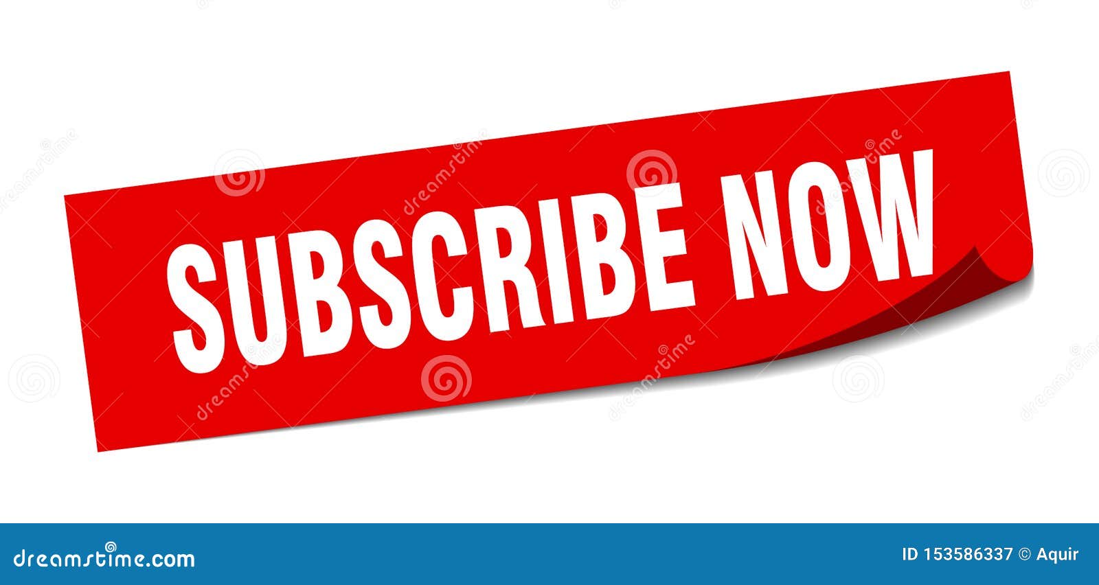 Subscribe now sticker. stock vector. Illustration of peeler - 153586337