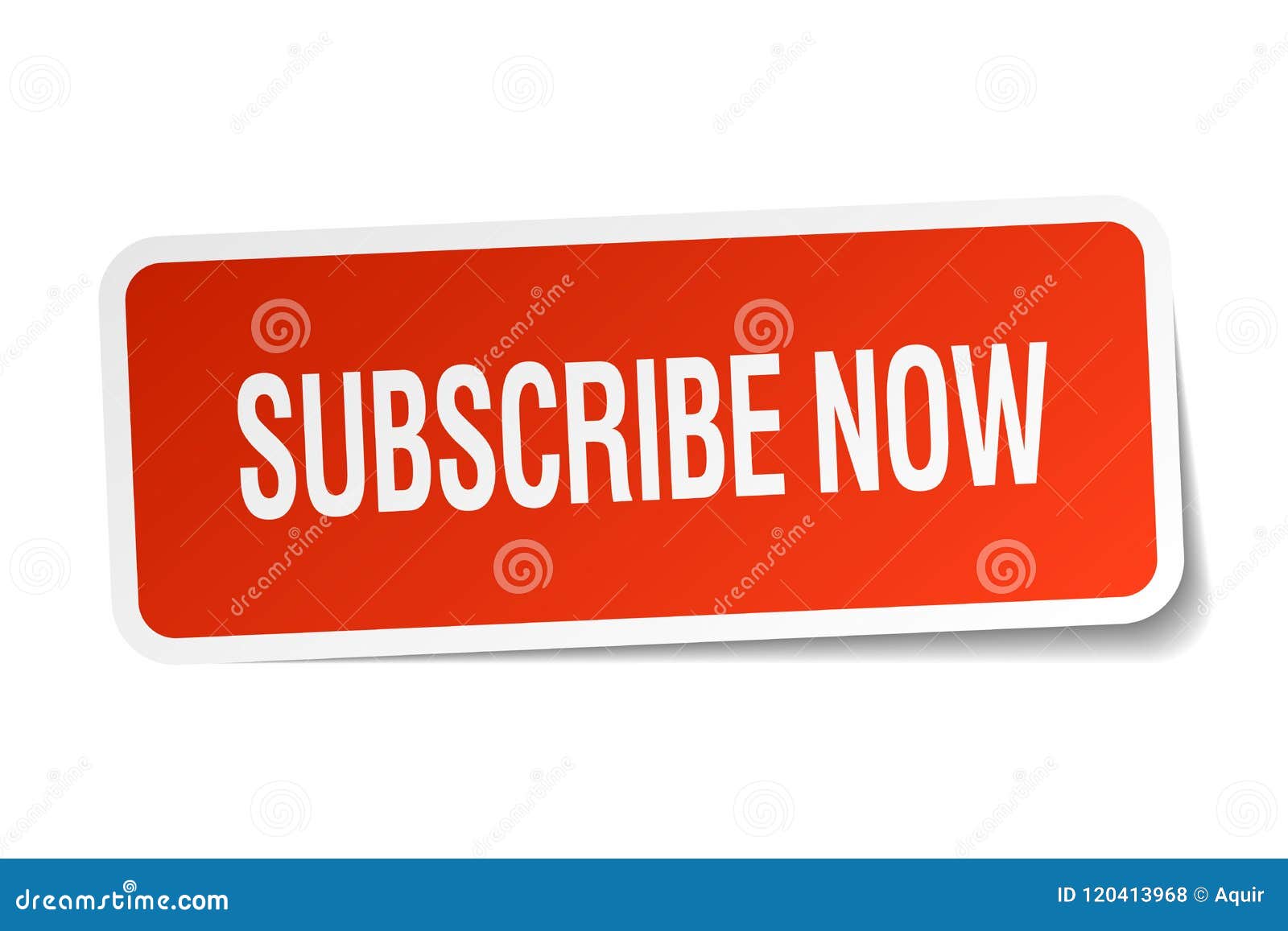 Subscribe now sticker stock vector. Illustration of threedimensional ...