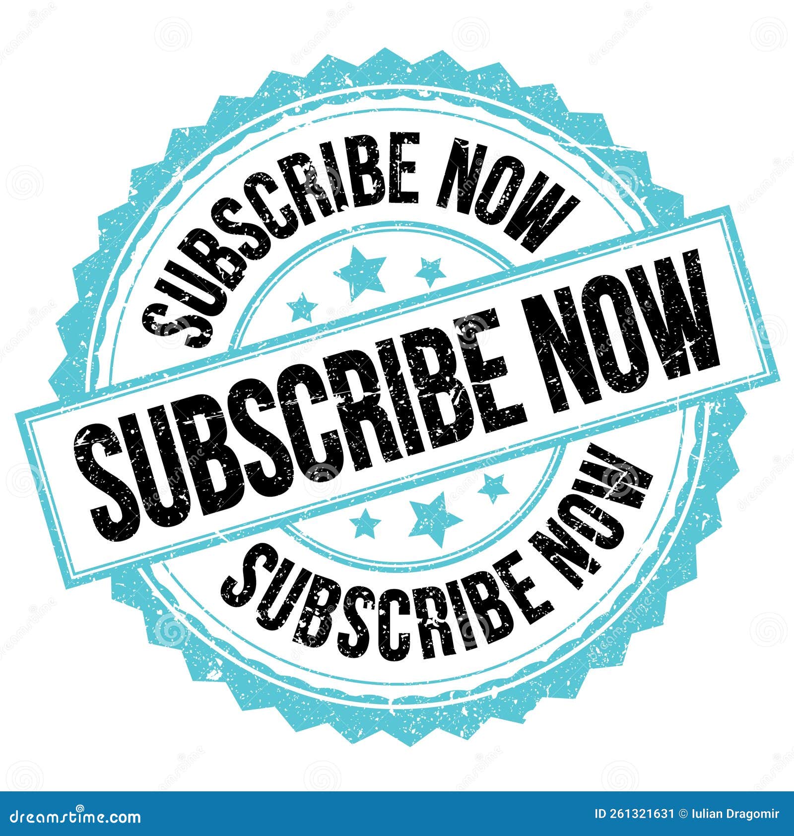 SUBSCRIBE NOW Text on Blue-black Round Stamp Sign Stock Illustration ...