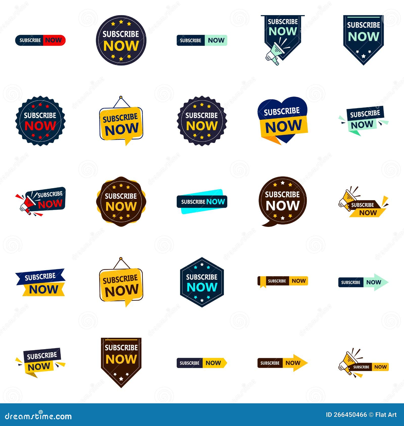 Subscribe Now 25 Vector Banners for Dynamic Graphic Design Stock Vector ...