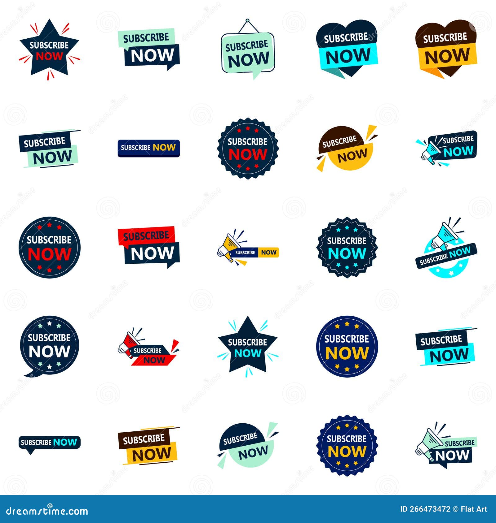 Subscribe Now 25 Vector Banners for Eye-catching Designs Stock Vector ...