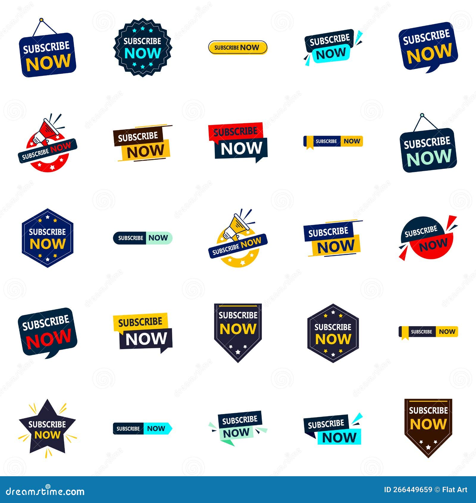 Subscribe Now 25 Vector Banners for Memorable Graphic Design Stock ...