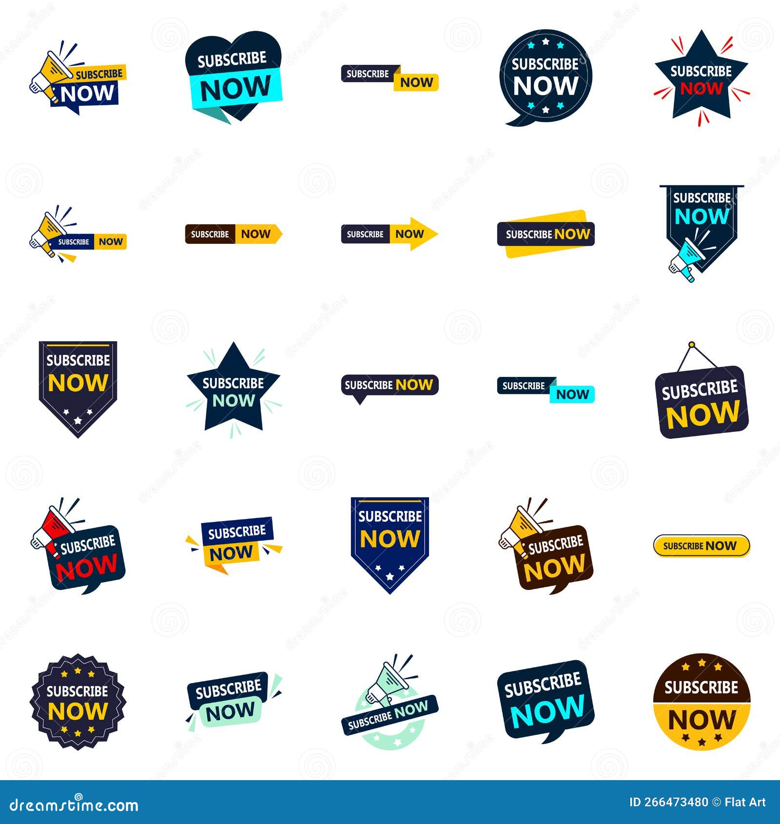Subscribe Now 25 Vector Banners for Memorable Graphic Design Stock ...