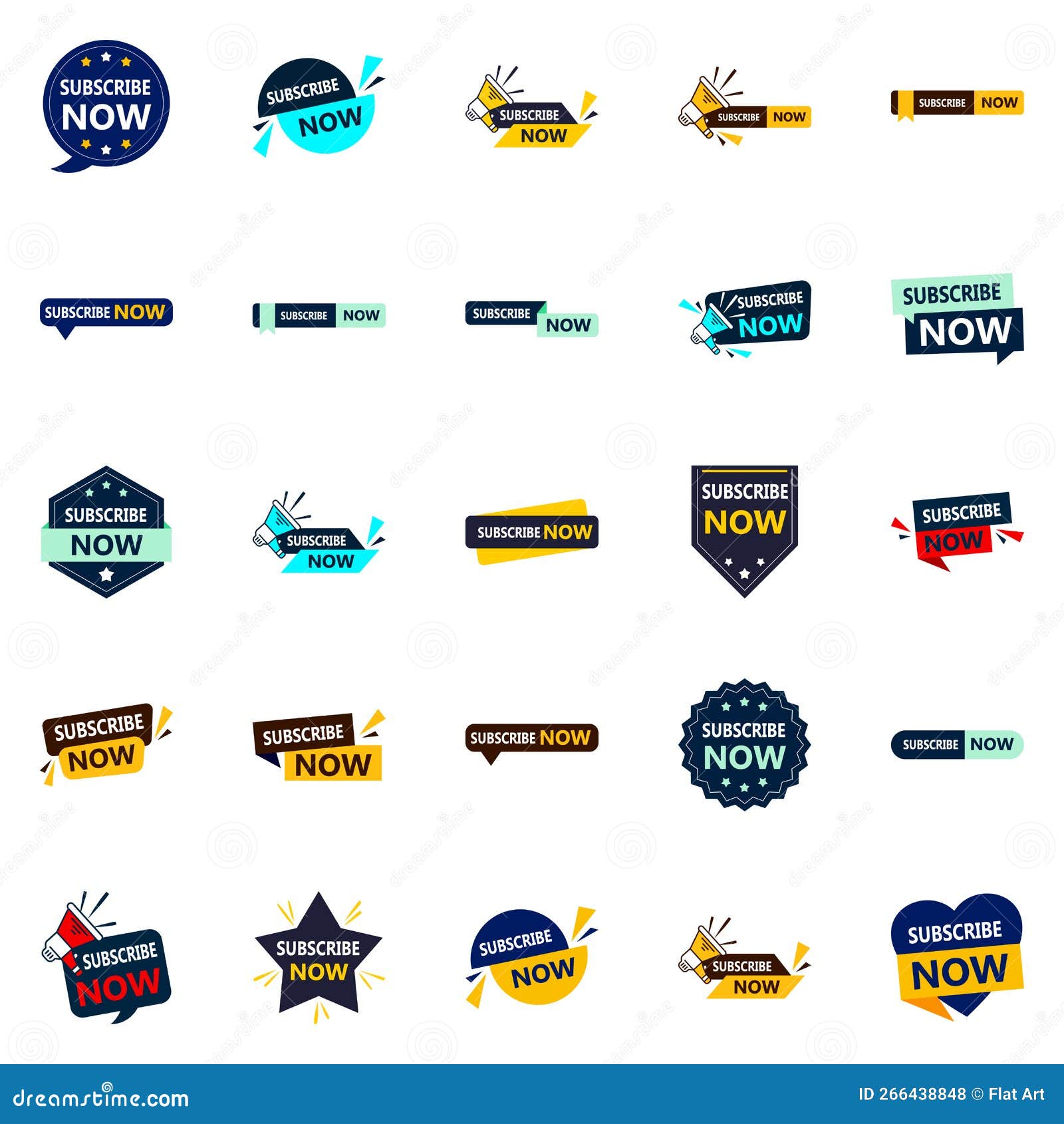 Subscribe Now 25 Vector Banners for Professional Graphic Design Stock ...