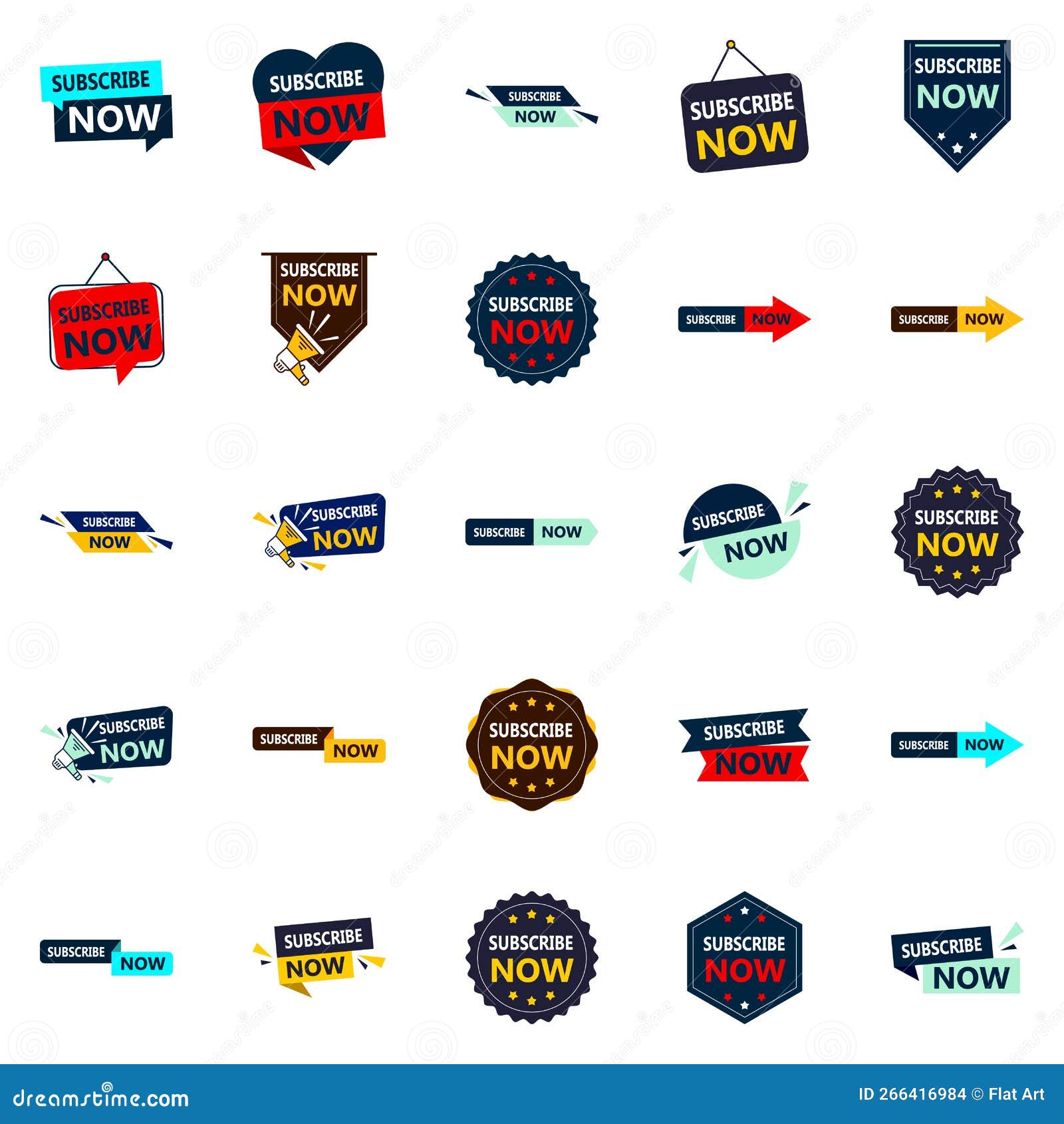 Subscribe Now 25 Vector Banners for a Professional Look Stock Vector ...