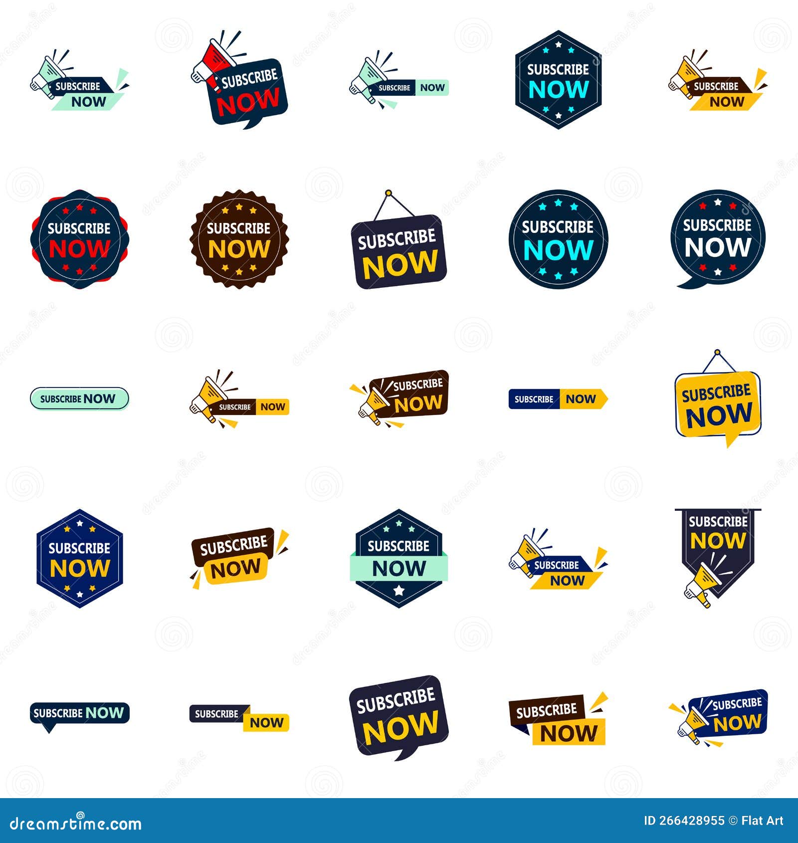 Subscribe Now 25 Vector Banners for a Professional Look Stock Vector ...