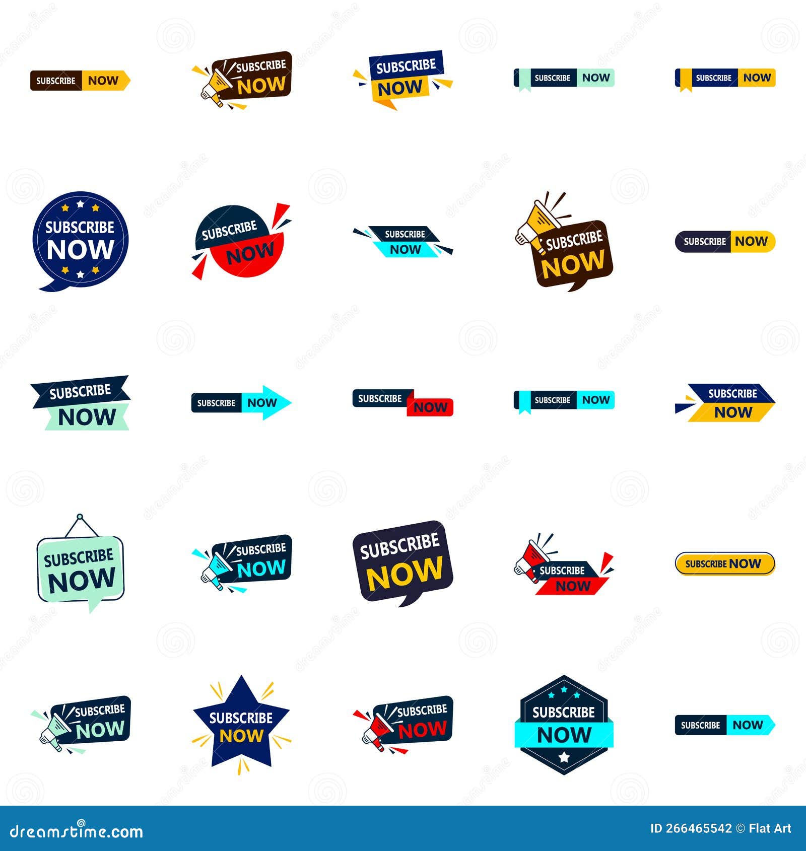 Subscribe Now 25 Vector Banners for a Professional Look Stock Vector ...