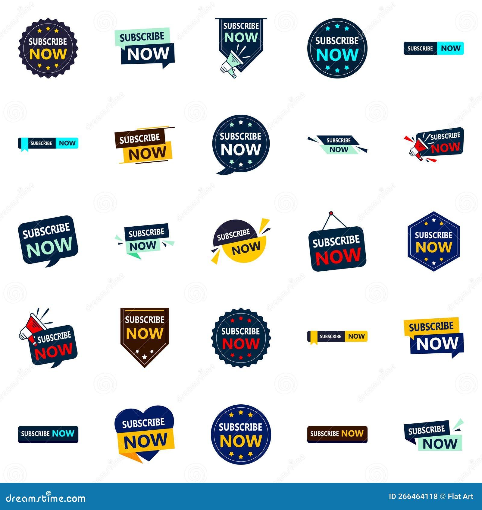 Subscribe Now 25 Vector Banners for Stunning Design Flexibility Stock ...