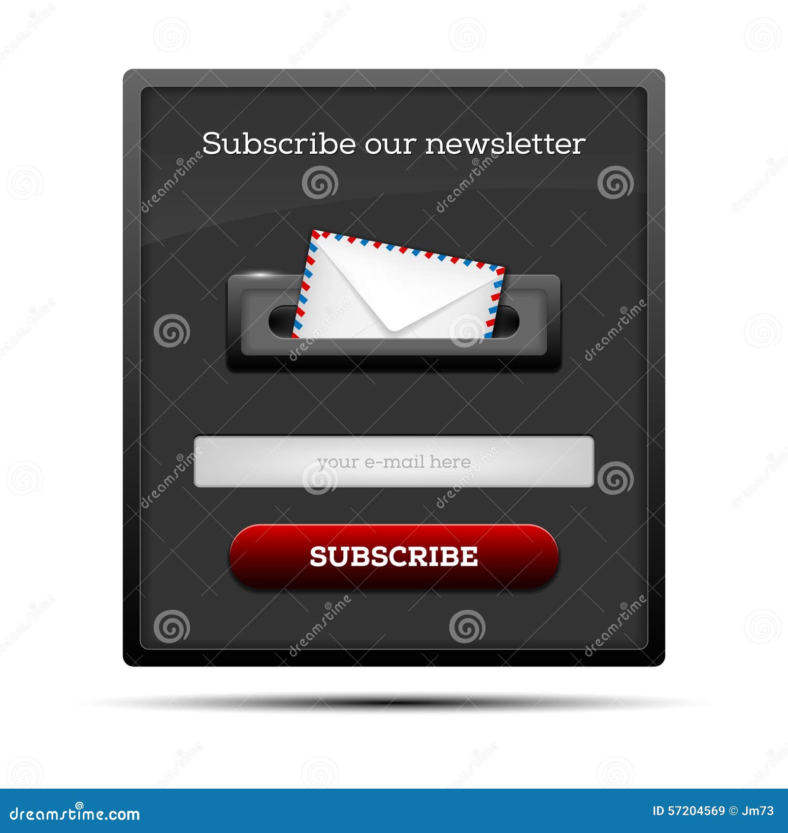 Subscribe Our Newsletter - Website Form Stock Vector - Illustration of ...