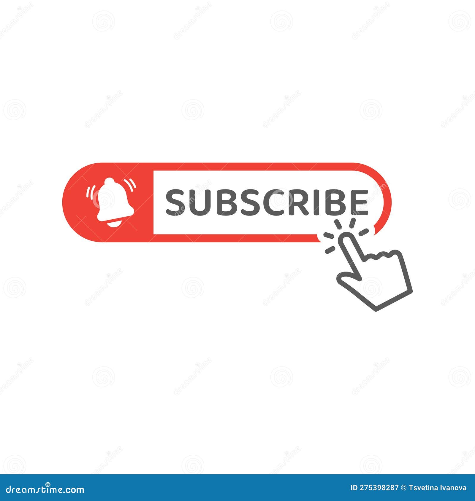 Subscribe Push Button with Mouse Hand Stock Vector - Illustration of ... Subscribe Push Button with Mouse Hand Stock Vector - Illustration of ...