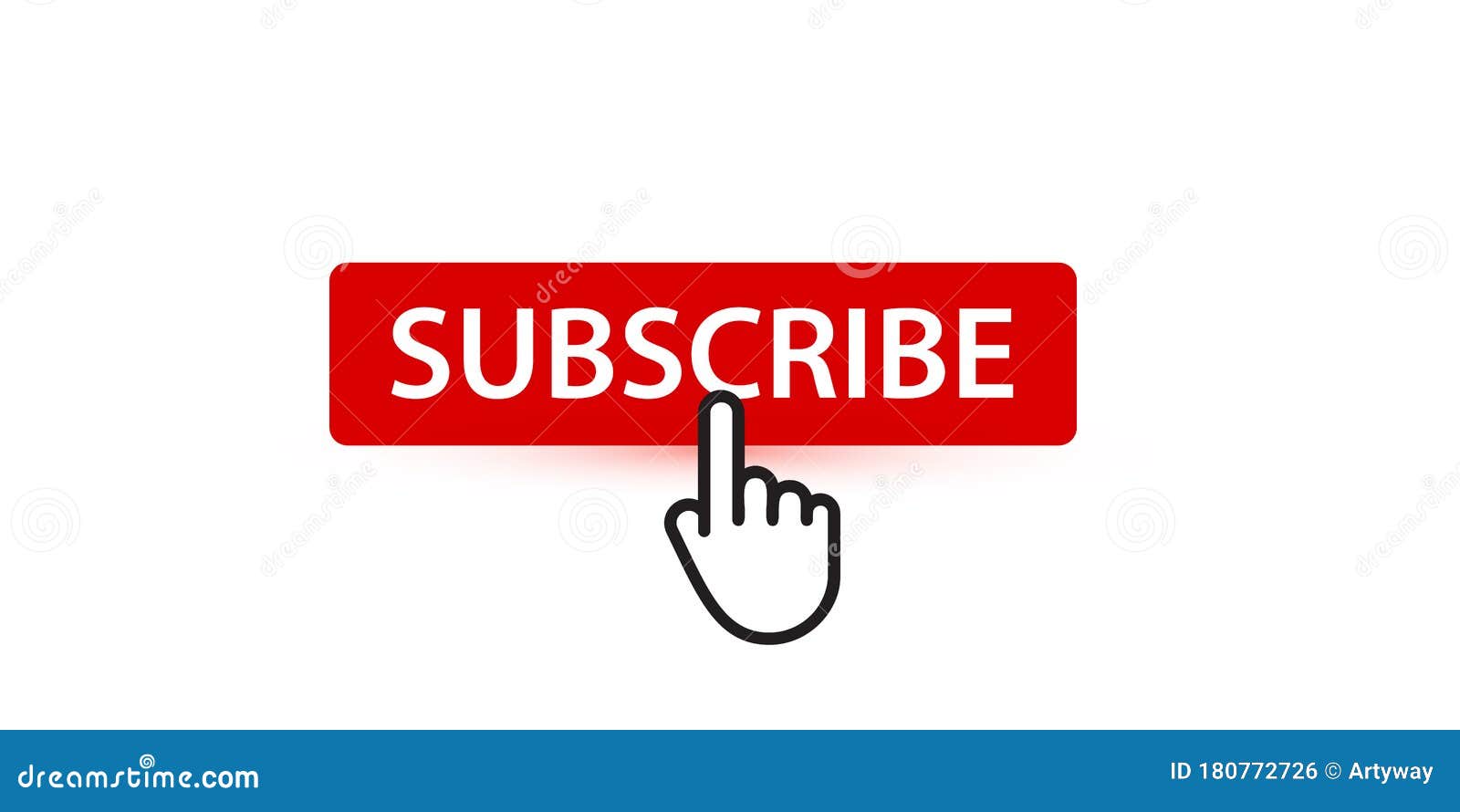 Subscribe Red Button with Finger Pointer, Button for Subscribers and ... Subscribe Red Button with Finger Pointer, Button for Subscribers and ...