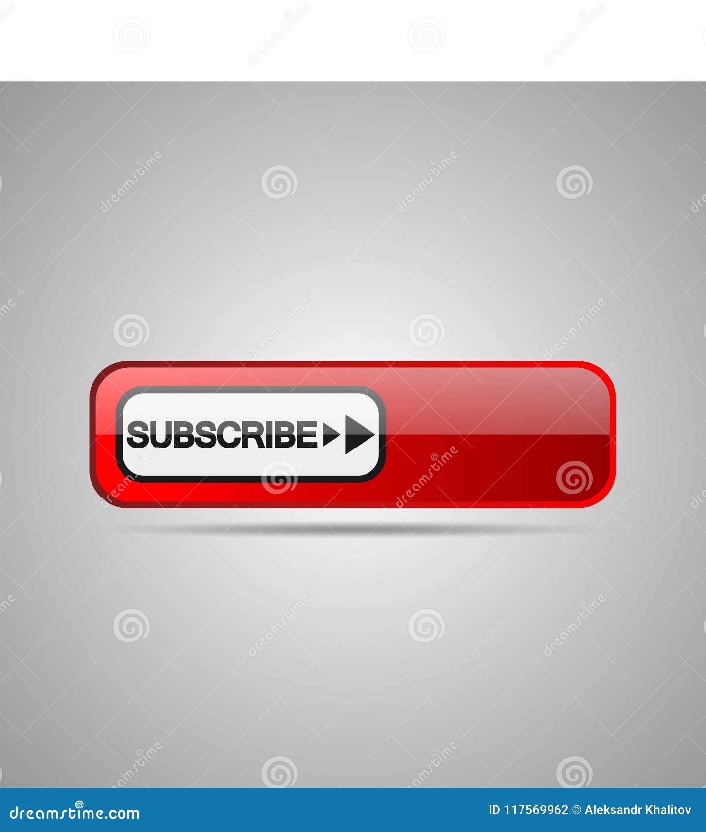 Subscribe red button stock illustration. Illustration of comment ...