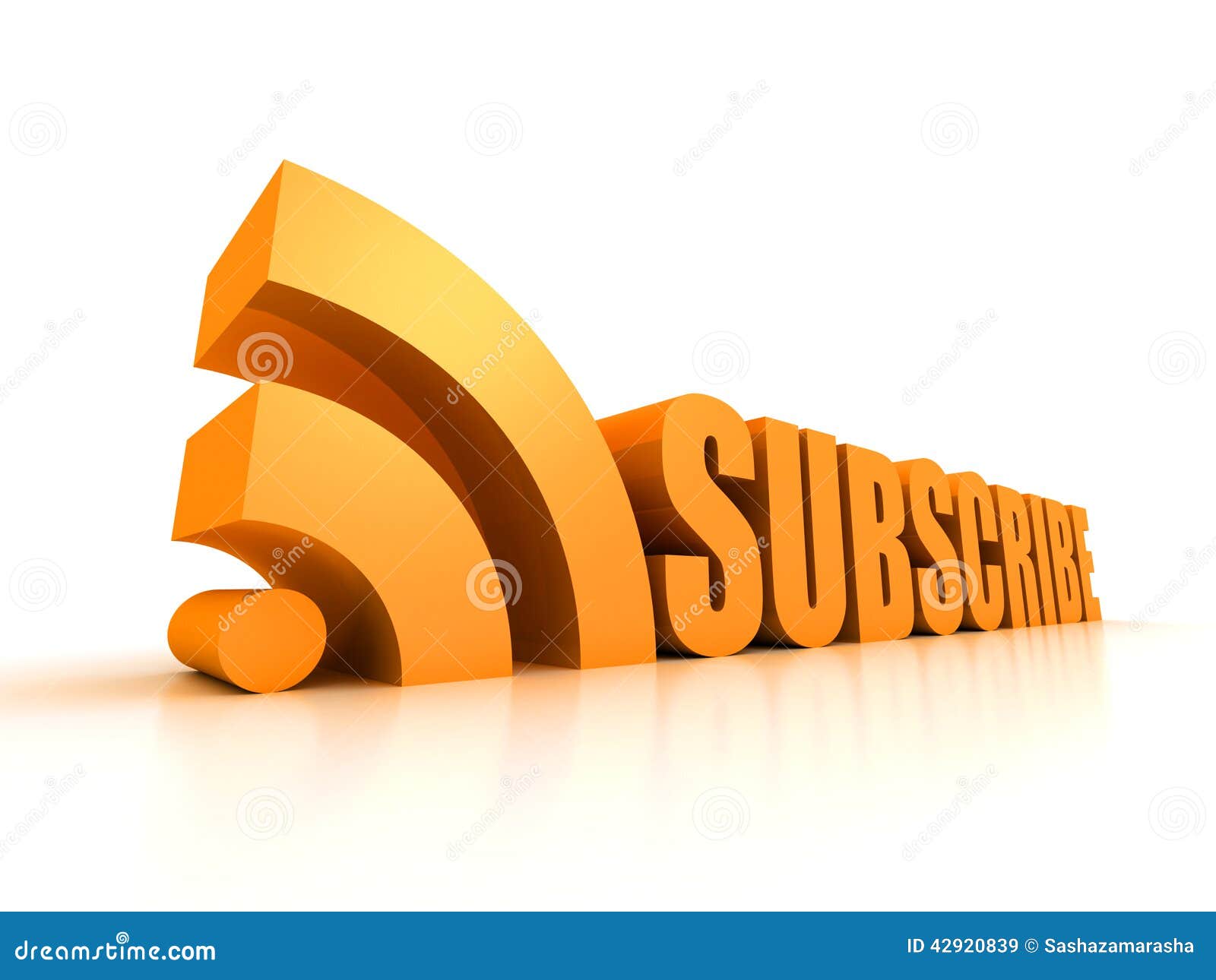 Subscribe RSS Concept Text Symbol on White Stock Illustration ...