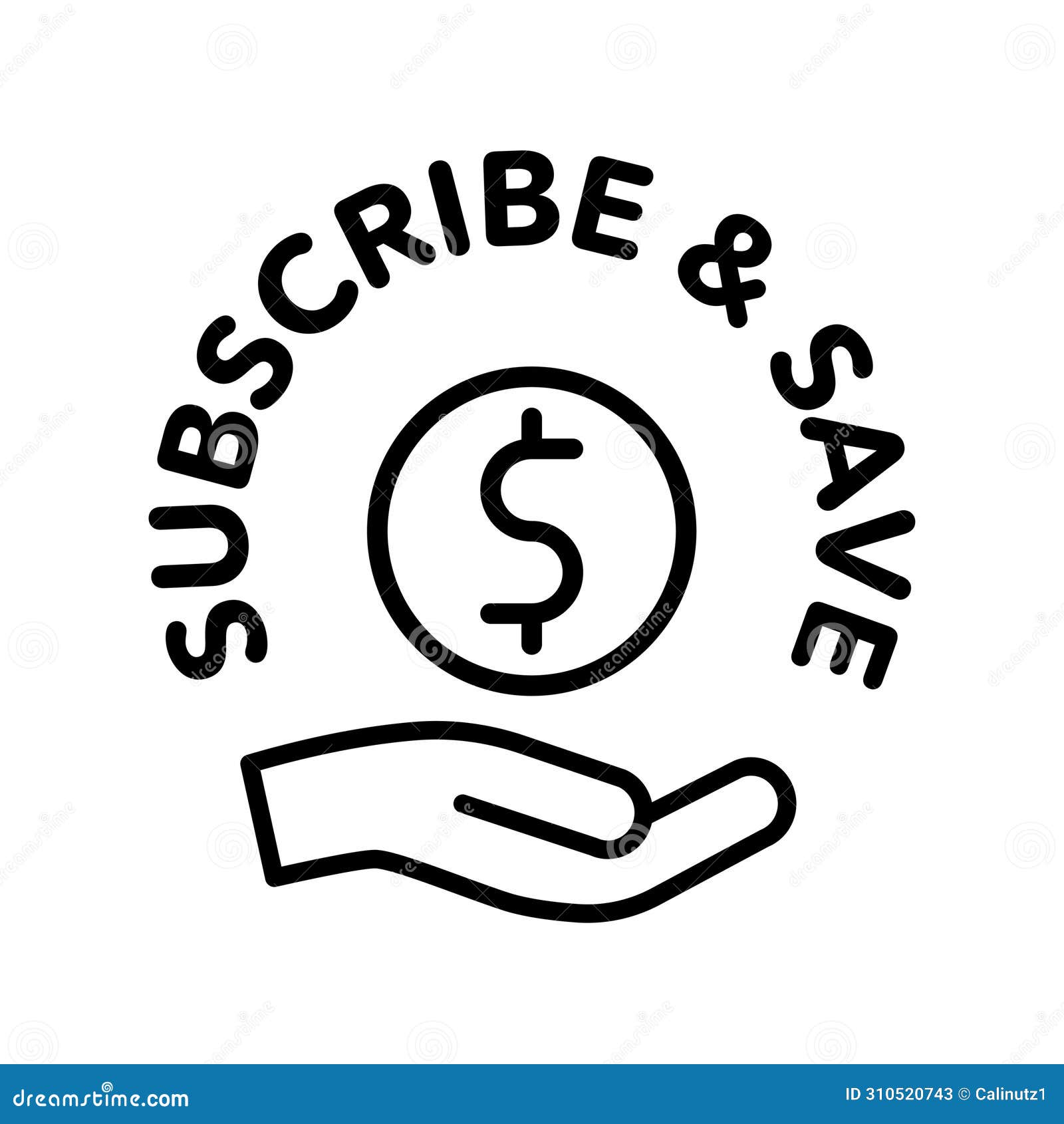 Subscribe and Save Vector Icon Logo Badge Stock Vector - Illustration of isolated, banking ...