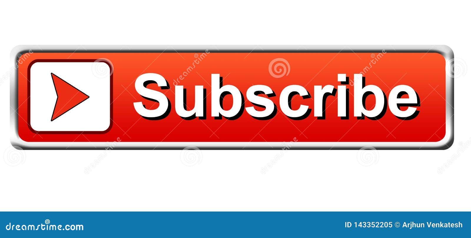 Subscribe Square Web Button Classic Red Button White Background Stock ...