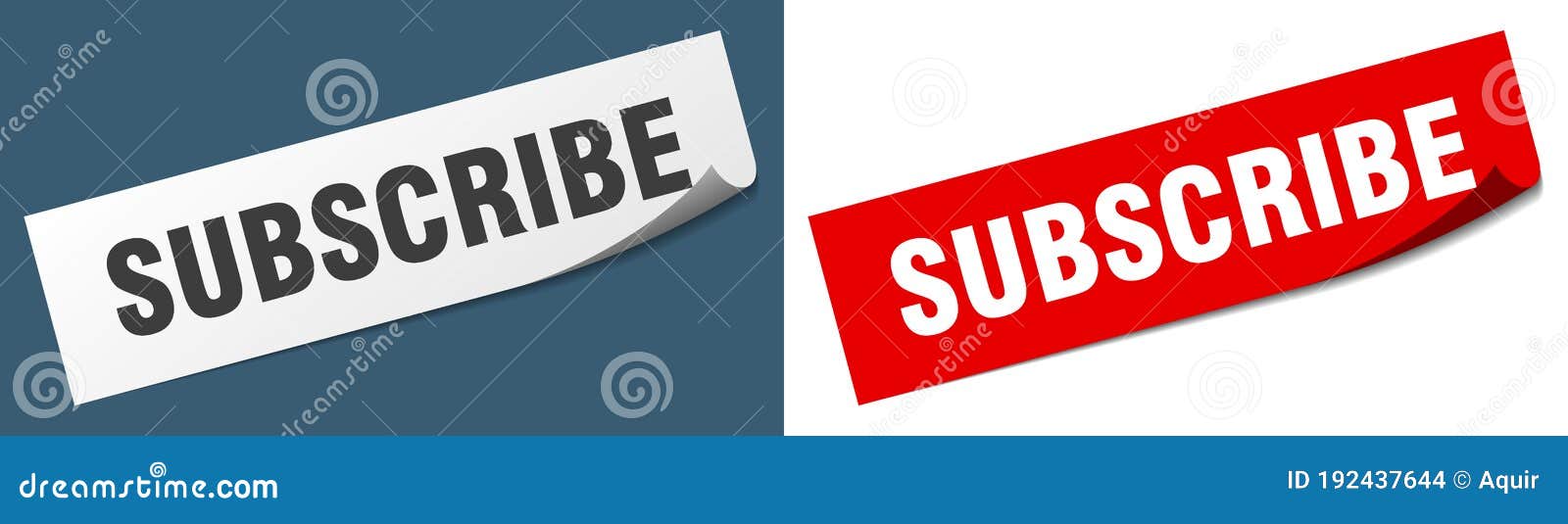 Subscribe Sticker. Subscribe Sign Set Stock Vector - Illustration of ...