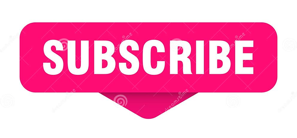Subscribe Sticker. Subscribe Sign on Transparent Background Stock ...