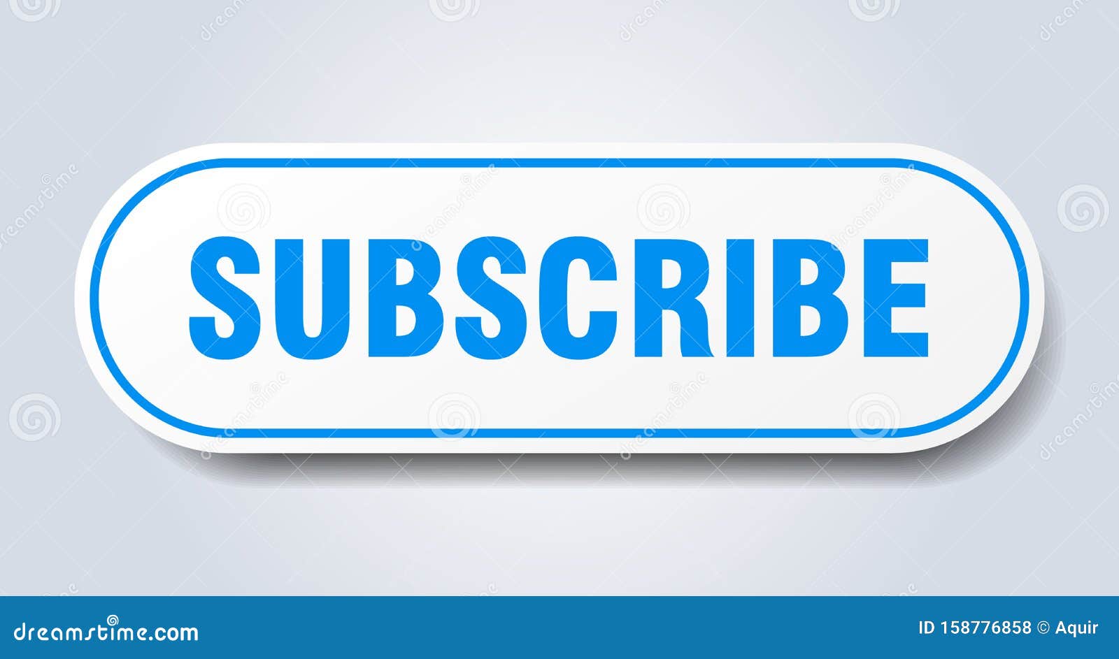 Subscribe sticker. stock vector. Illustration of subscription - 158776858