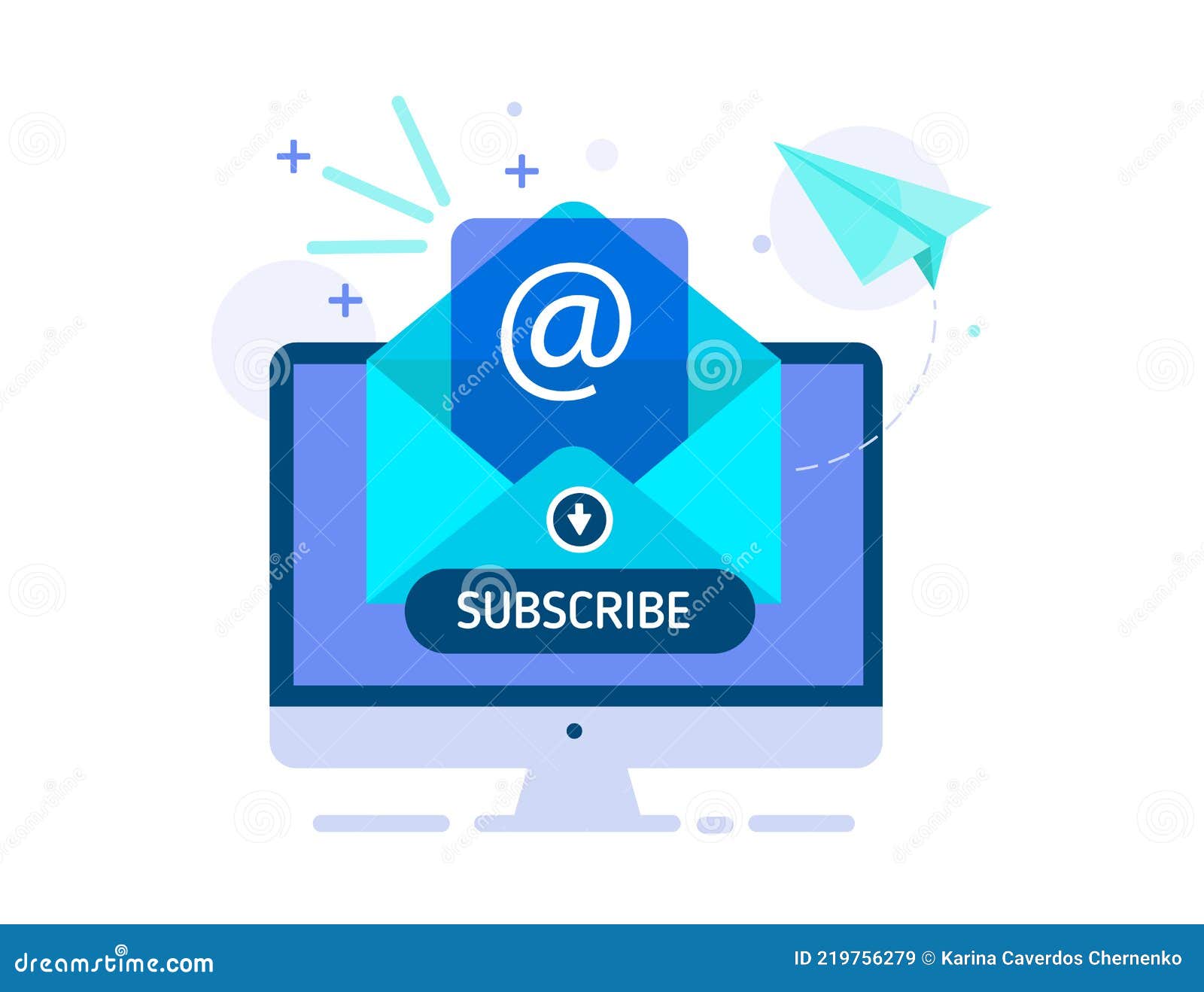 Subscribe To the Mailing List Banner. Subscribe Button on the Computer ...