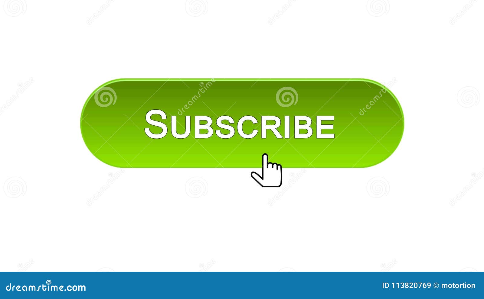 Subscribe Web Interface Button Clicked with Mouse Cursor, Green Color, Online Stock Illustration ...