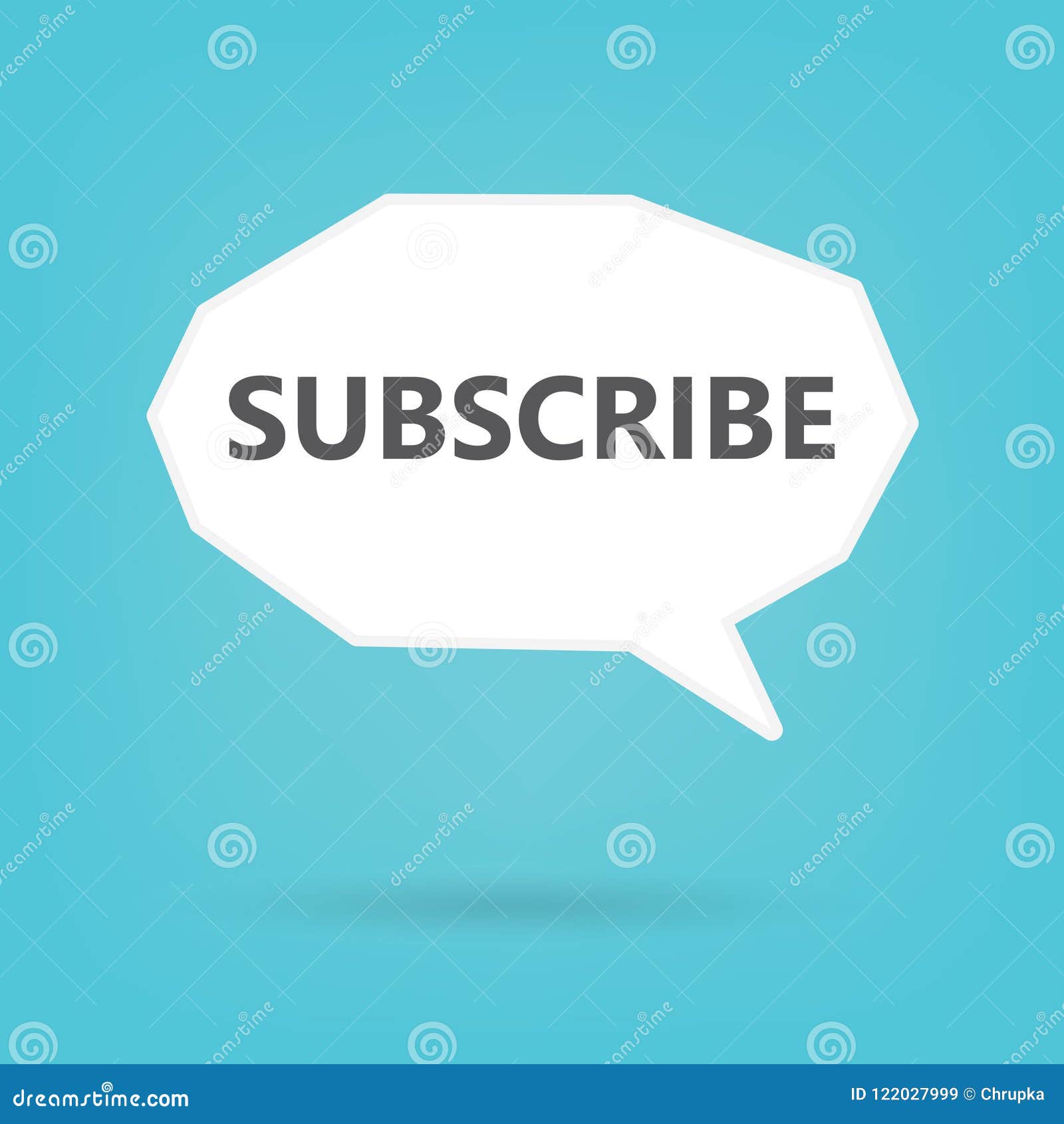 Subscribe Word on Speech Bubble Stock Vector - Illustration of ...