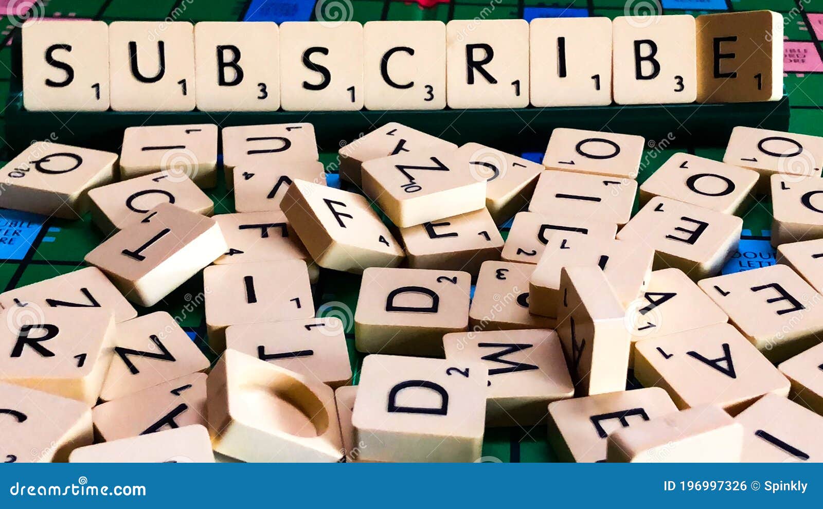 Subscribe Word Written on Scrabble for Content Creation Editorial Photo ...