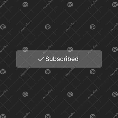 Subscribed Isolated Gray Button with a Checkmark Stock Vector ...