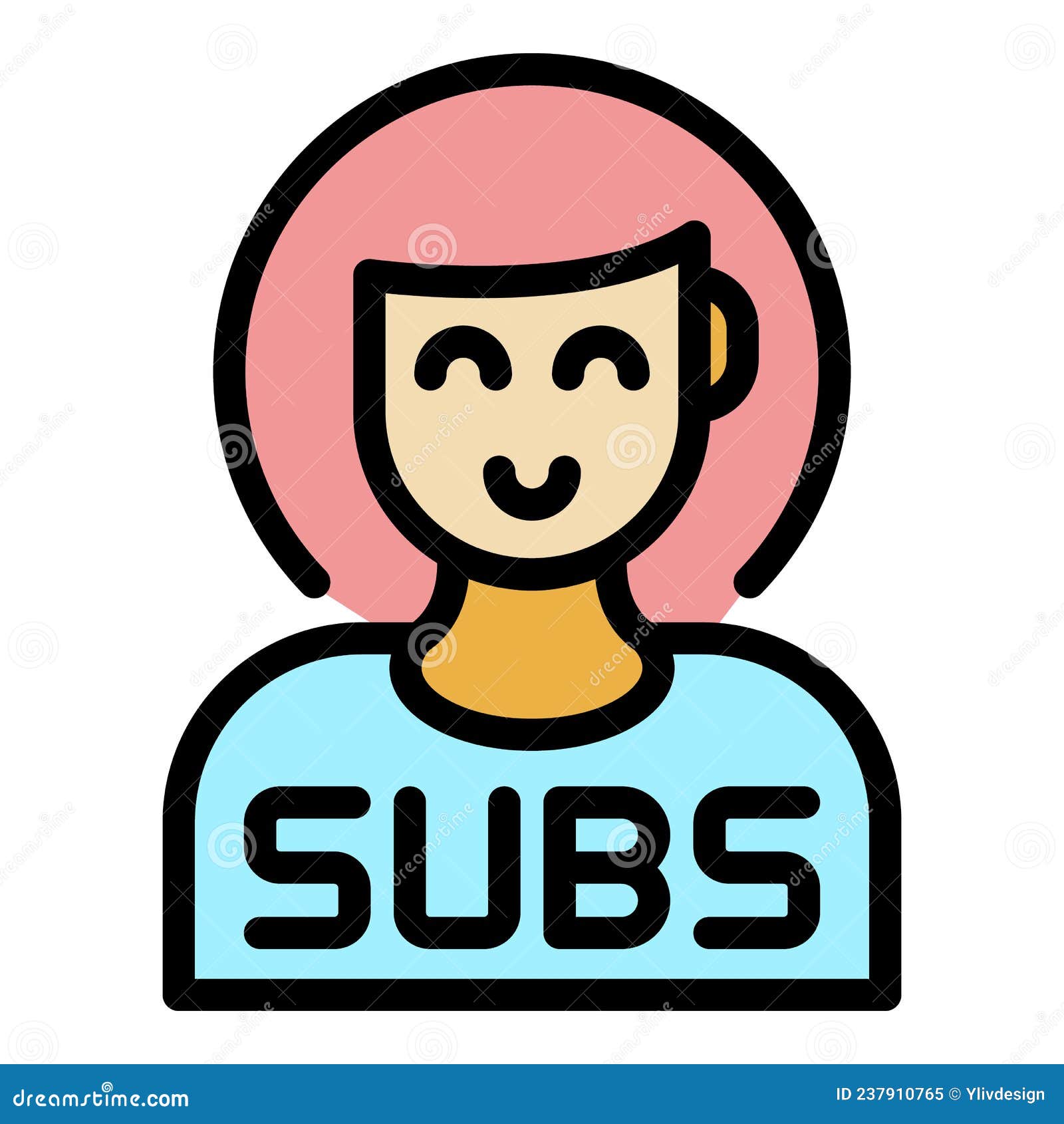 8 Bit 3D Subscriber Icon Vector Illustration | CartoonDealer.com #112225004