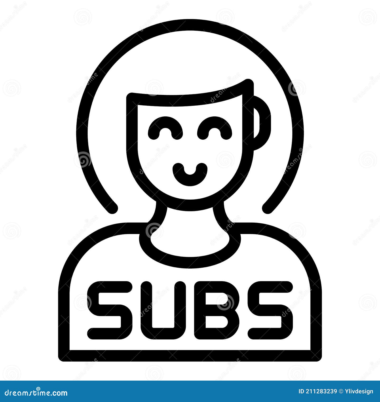 8 Bit 3D Subscriber Icon Vector Illustration | CartoonDealer.com #112225004