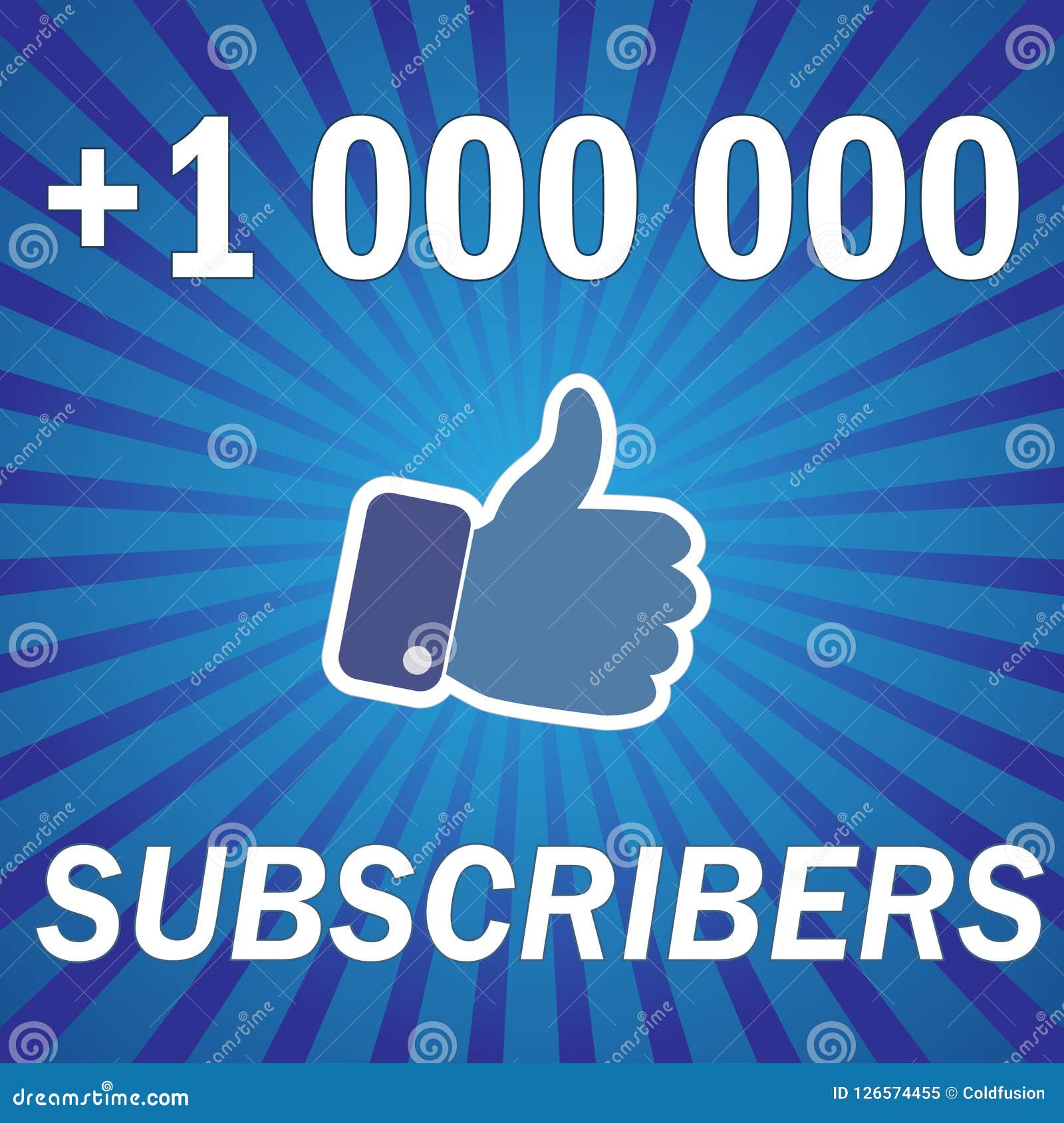 +1000000 Subscribers. Vector Illustration Editorial Image ...