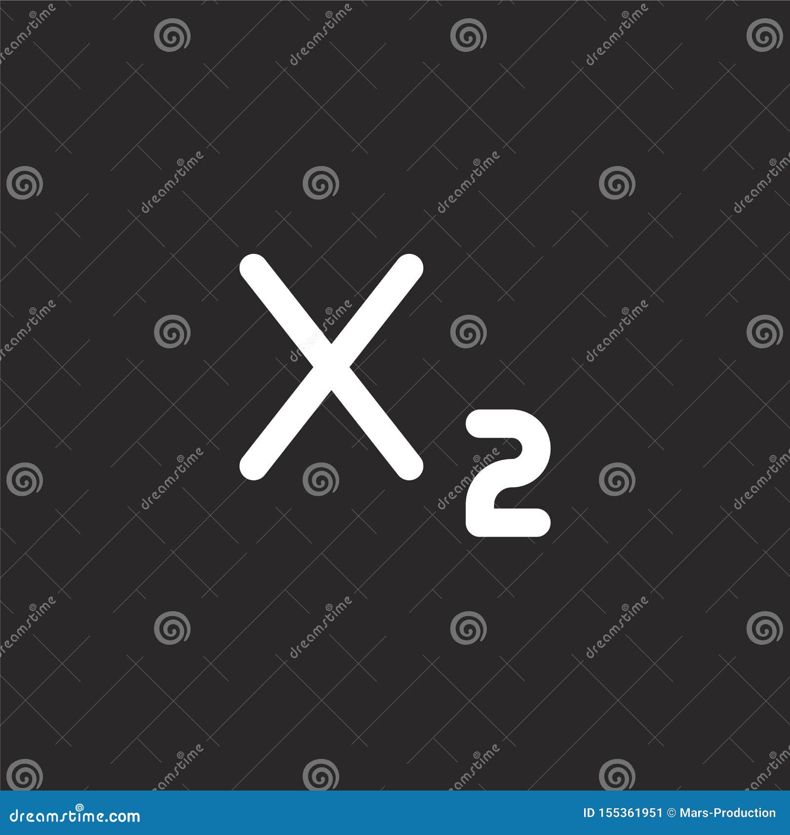 Subscript Icon. Filled Subscript Icon for Website Design and Mobile ...