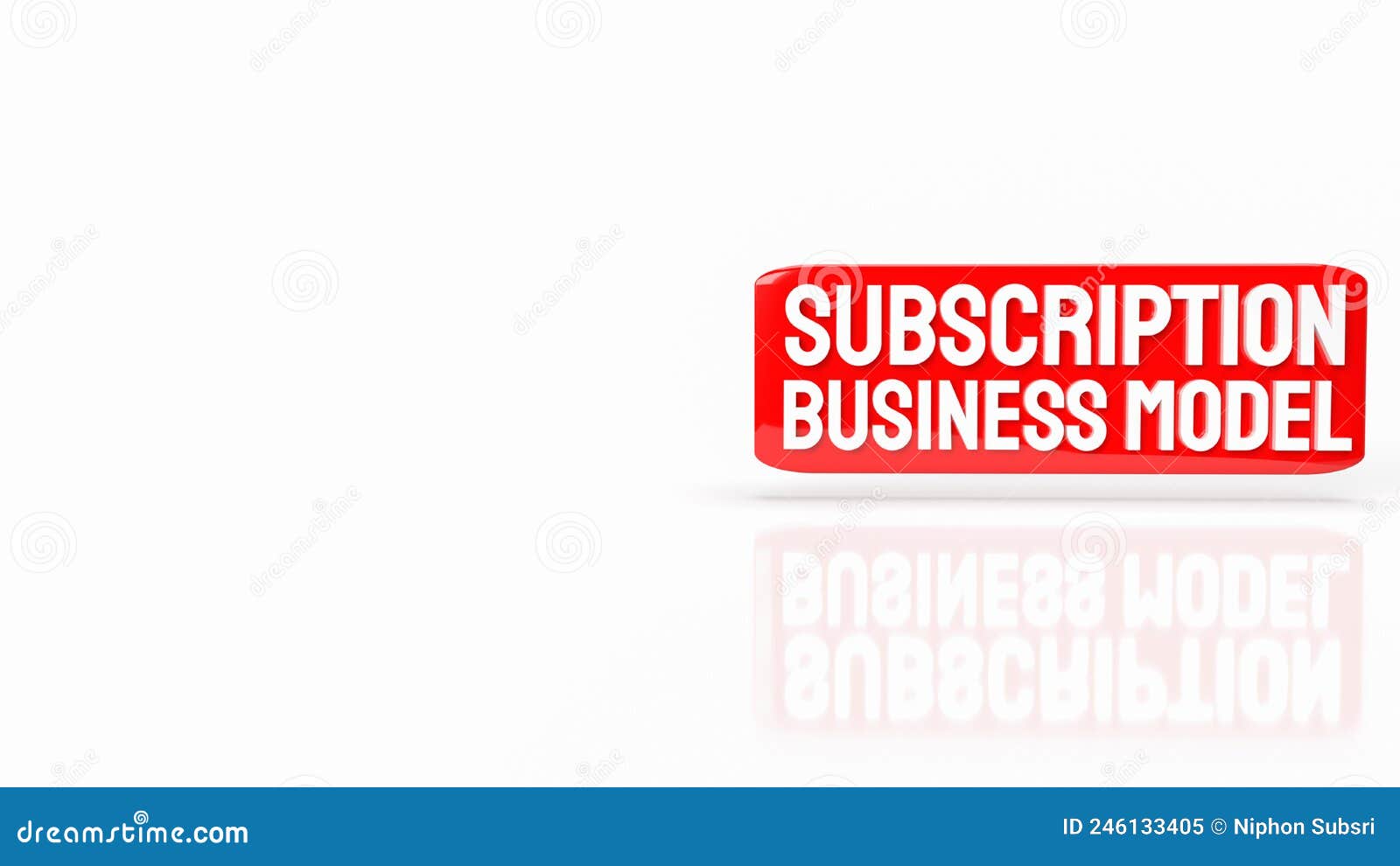 The Subscription Business Model Word for Business Concept 3d Rendering ...