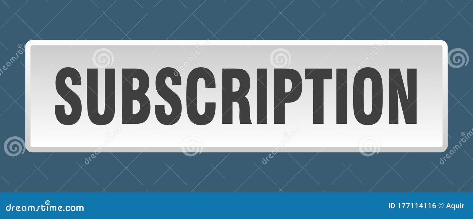 Subscription Button. Subscription Square Isolated Push Button Stock ...