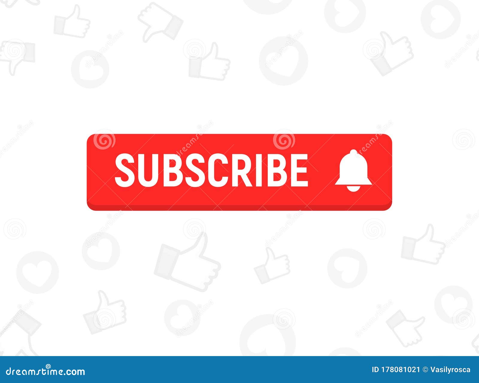 Subscription Element Logo Bell. Subscribe Now Button, Channel Register ...