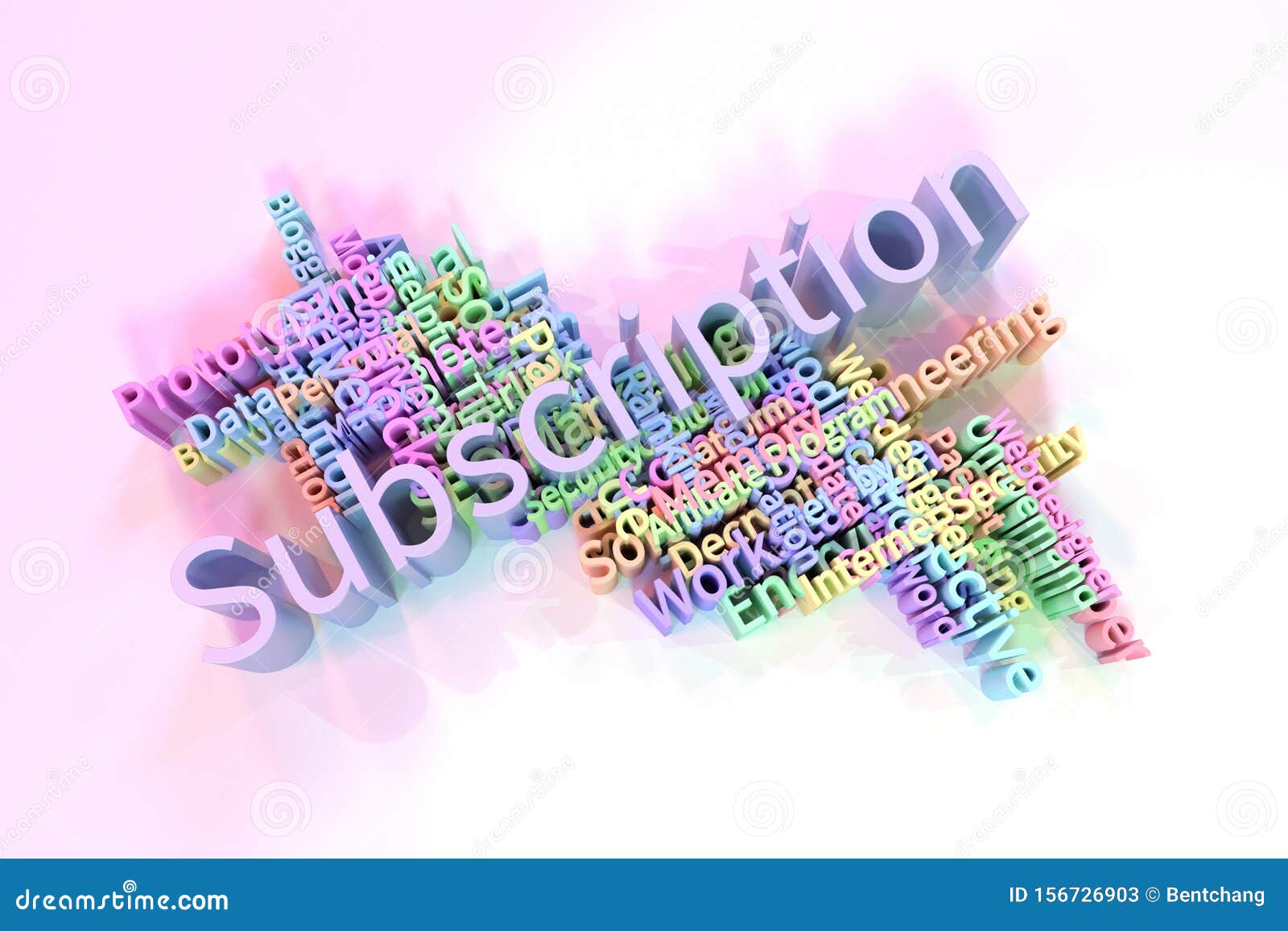 Subscription, ICT, Information Technology Keyword Words Cloud. for Web ...