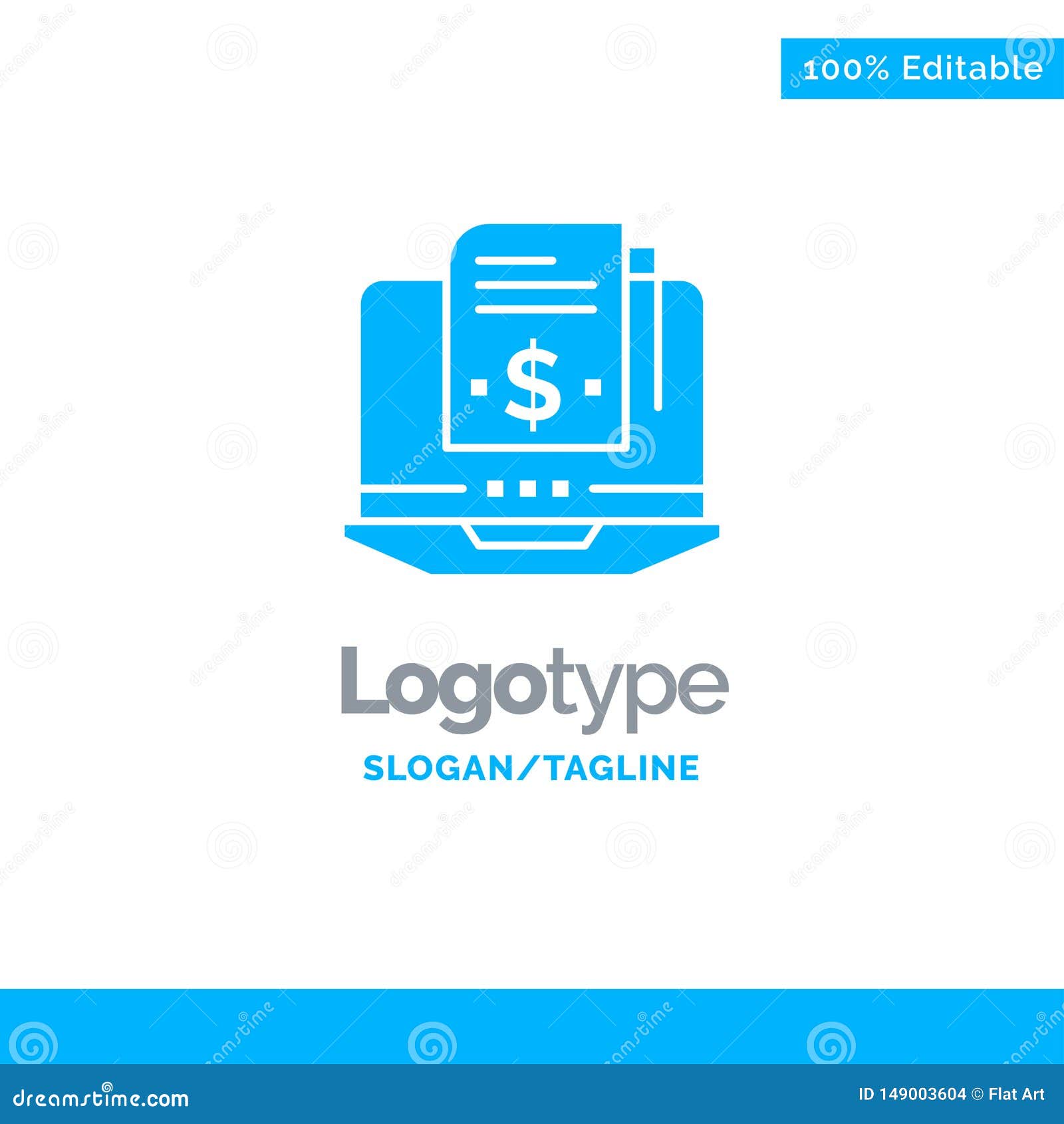 Subscription, Model, Subscription Model, Digital Blue Solid Logo ...