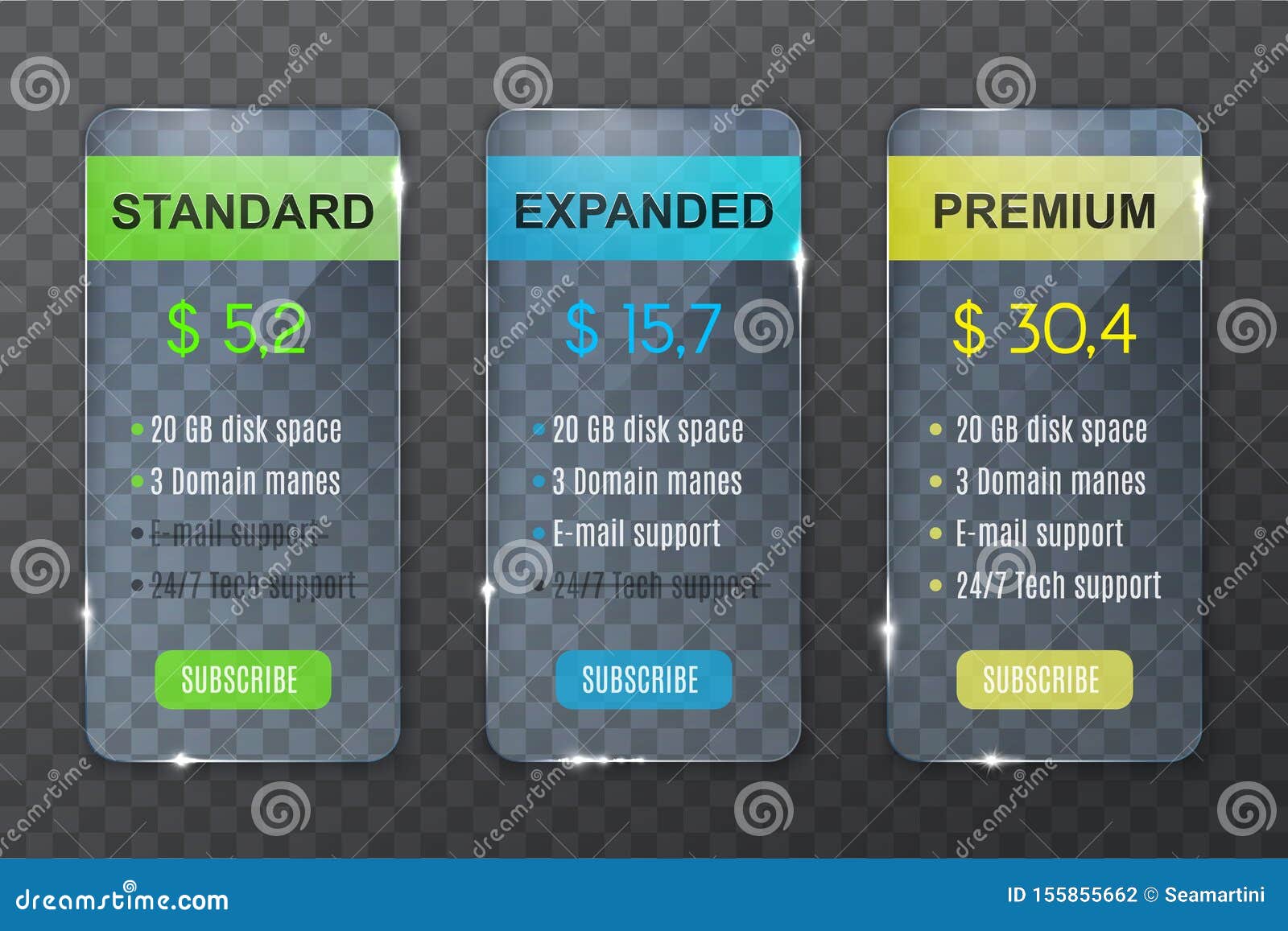 Subscription Plan, Website Price Comparison Table Stock Vector ... Subscription Plan, Website Price Comparison Table Stock Vector ...