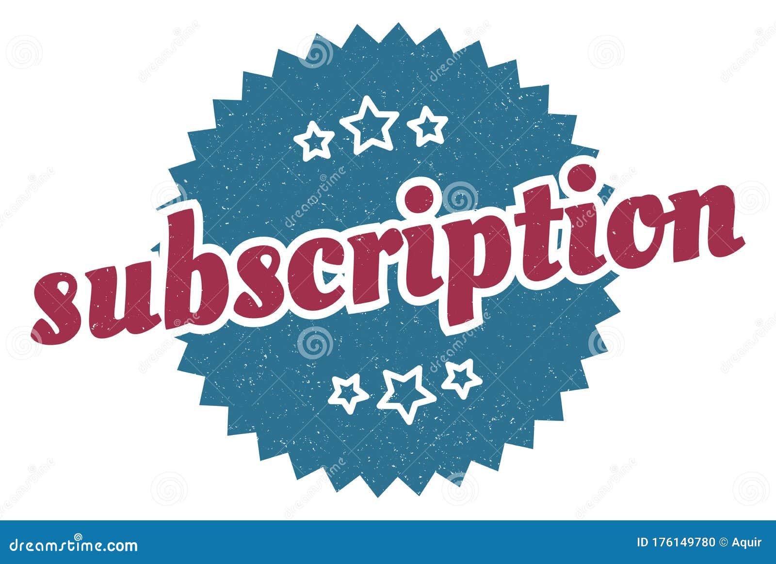 Subscription Sign. Subscription Vintage Retro Label Stock Vector ...