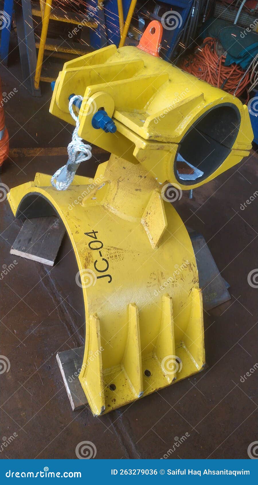 Subsea Clamp for Holding the Riser Stock Photo - Image of industry ...