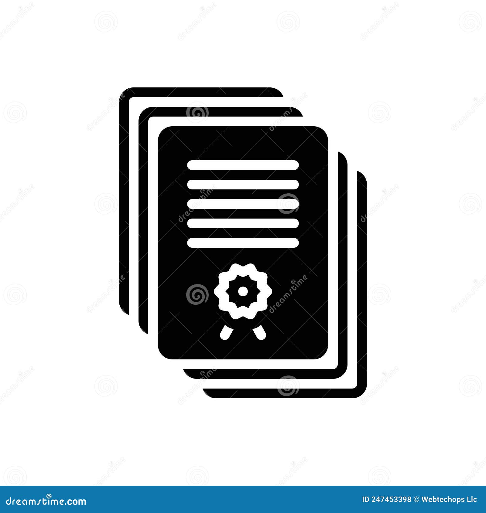 Black Solid Icon for Subsequent, Following and Next Stock Illustration ...