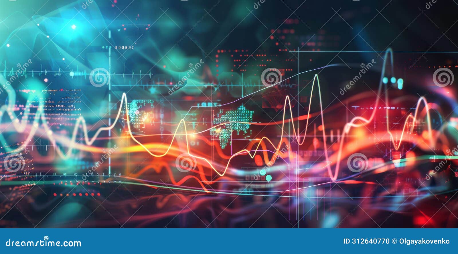 Subsequently Medical Background With Graphs, Diagrams ...