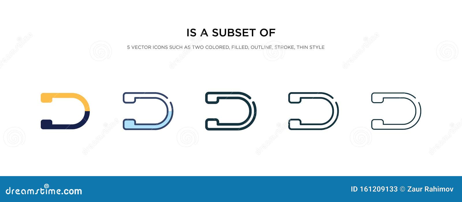 Is Not A Subset Icon In Trendy Design Style Is Not A Subset Icon