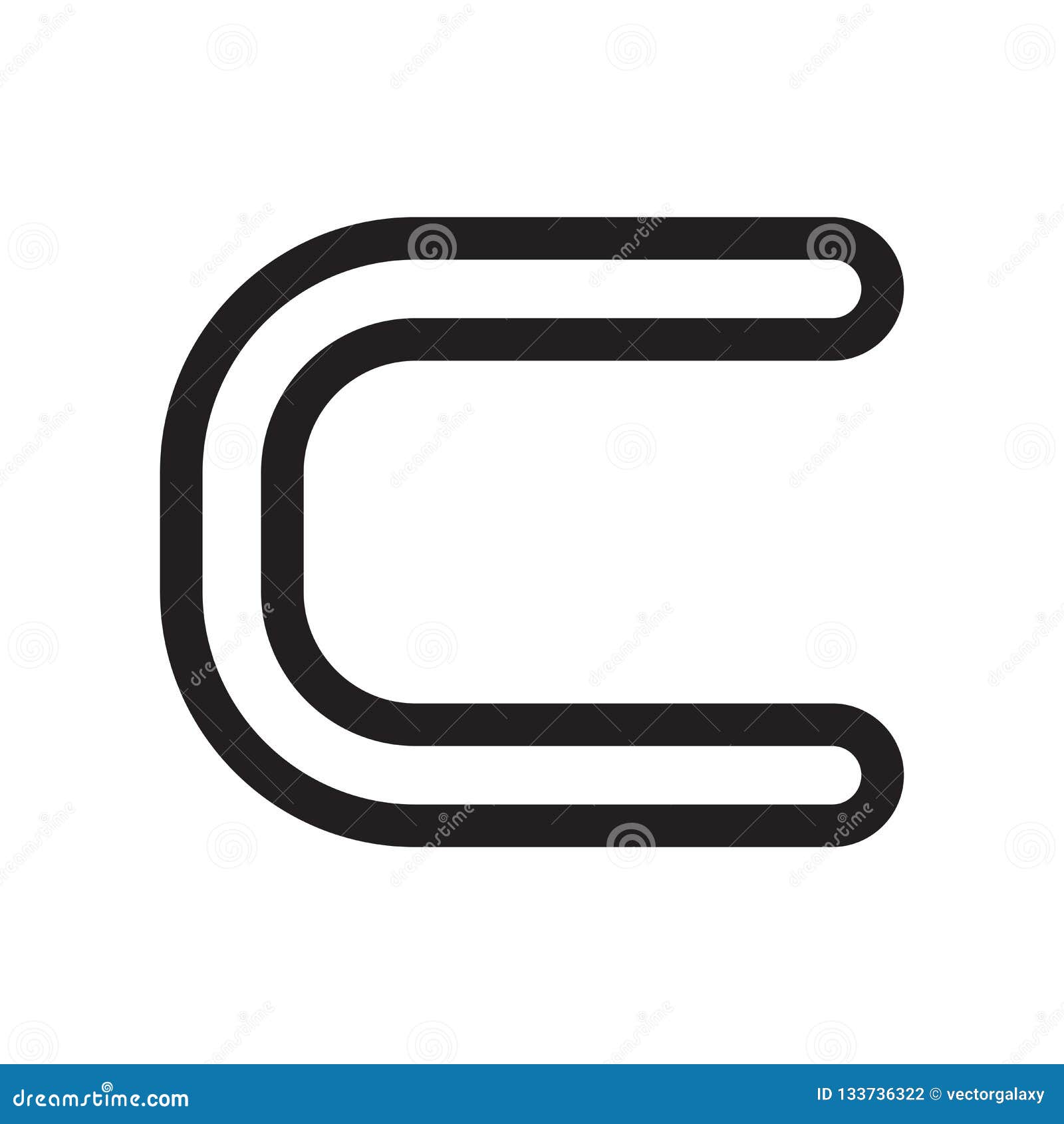 Is A Subset Of Symbol Vector Icon On White Background. Flat Vector Is A ...